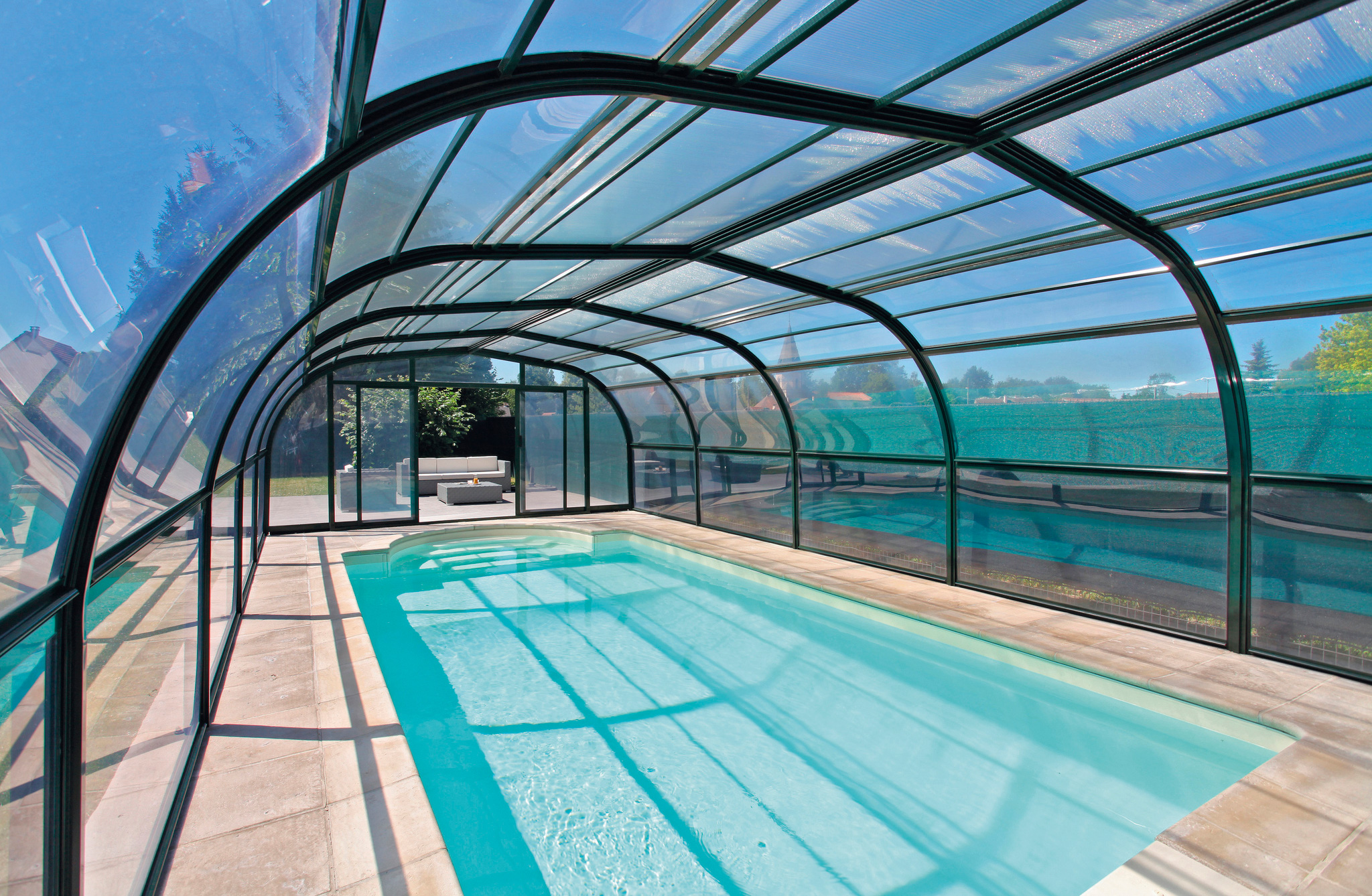 Poolüberdachung • Poolhalle